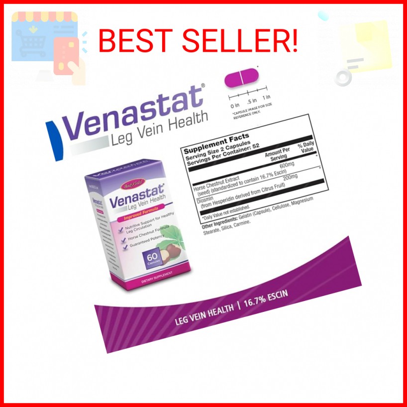 Body Gold Venastat - Leg Vein Support Supplements, Horse Chestnut ...