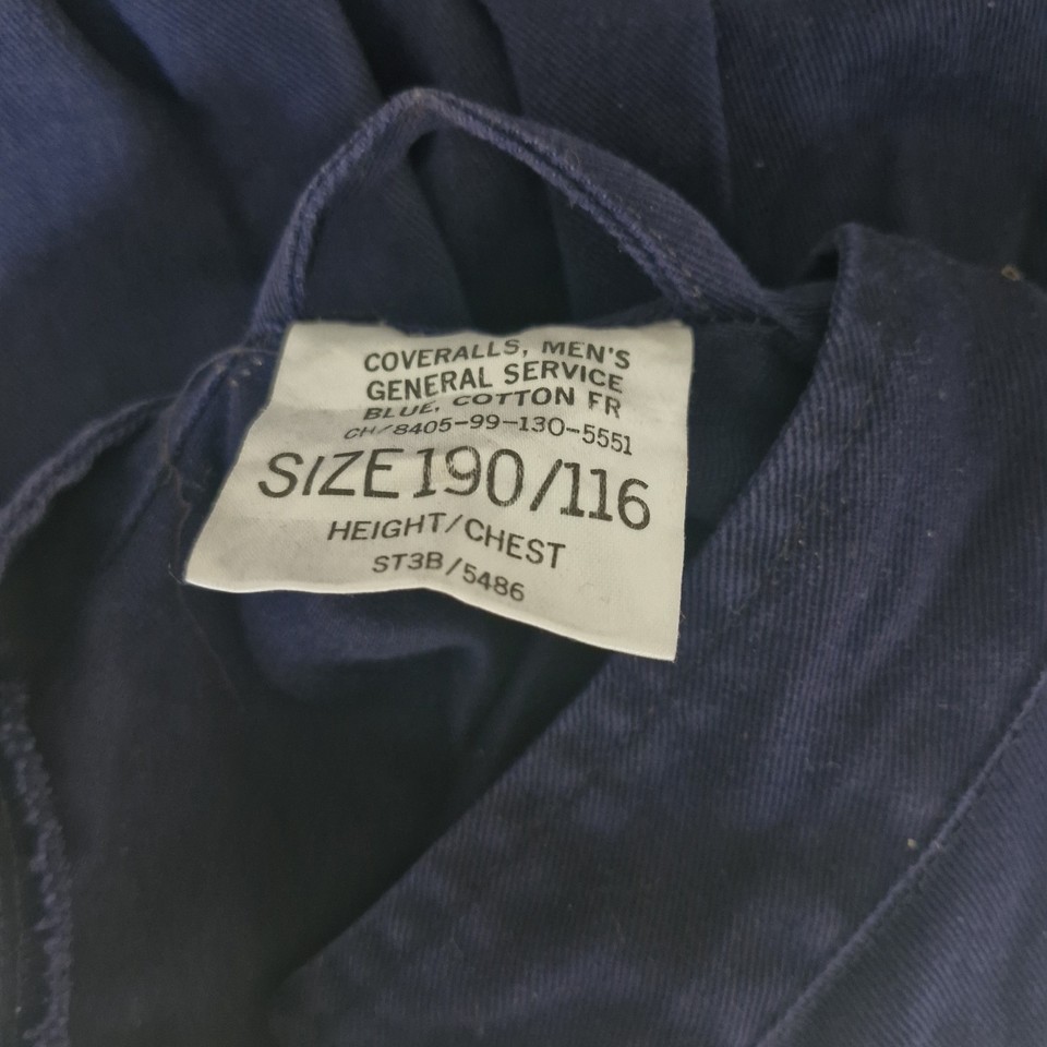 Royal Navy Submarine Fire Resistant Overalls Size 190/116 | eBay UK