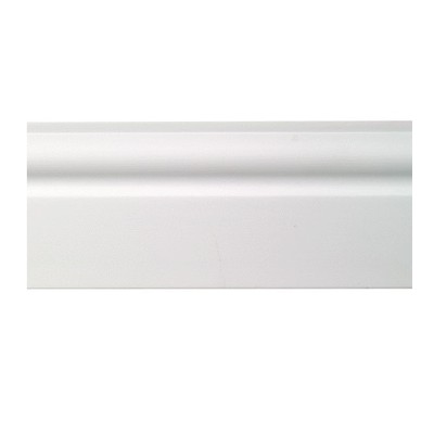 SAMPLE - Lightweight Styrene Plastic Ogee Skirting Board White 100mm ...