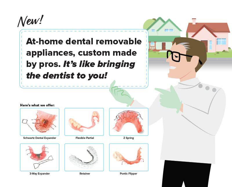 Custom Hawley Spring Retainer and Aligner, Removable, At-Home Dental | eBay