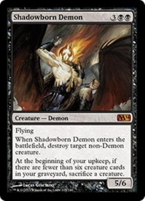mtg magic 2014 m14 Shadowborn Demon ENGLISH démon né des ombres | eBay