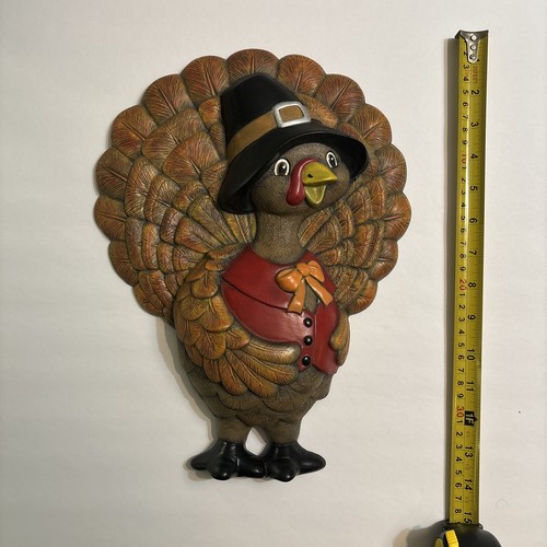 Large Ceramic Pilgrim Turkey Wall Decor Wall Mount | eBay