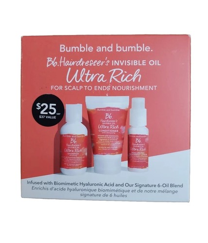 Bumble & Bumble BB Hairdressers Invisible Oil Ultra Rich Hair Care 3 ...