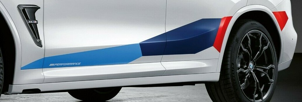 BMW OEM M Performance G01 F97 X3 G02 F98 X4 Tri Color Motorsports ...