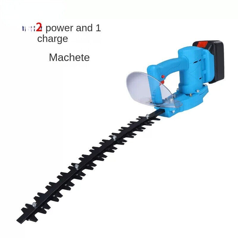 Brushless One Hand Electric Hedge Machine Rechargeable Portable Curved ...