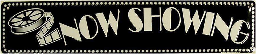Now Showing Sign Theater Cinema Sign Vectors Vector Art & Graphics
