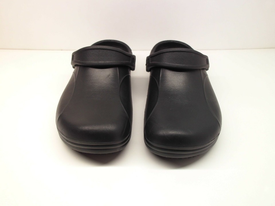 TREDSAFE Women's 9W Men's 8 Black Work Clog Slip and Oil Resistant Shoe ...