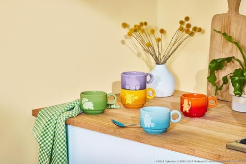 Le Creuset Pokemon Collection Stacking Mug Set of 5 Tea Cup Limited New ...
