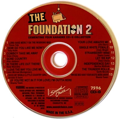 SOUND CHOICE KARAOKE FOUNDATION 2 - TOP COUNTRY HITS - SC7596 - RARE ...