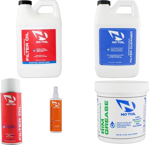 NO TOIL AIR FILTER OIL ,CLEANER,GREASE AND SPRAY COMBO BIODEGRADABLE MX ...