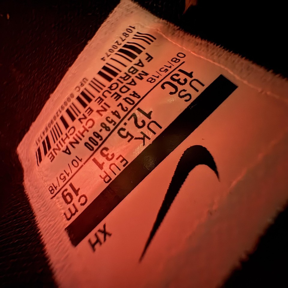 Nike Kyrie 5 Shoes Youth Size 13C Black Red Basketball Bred Hungry ...