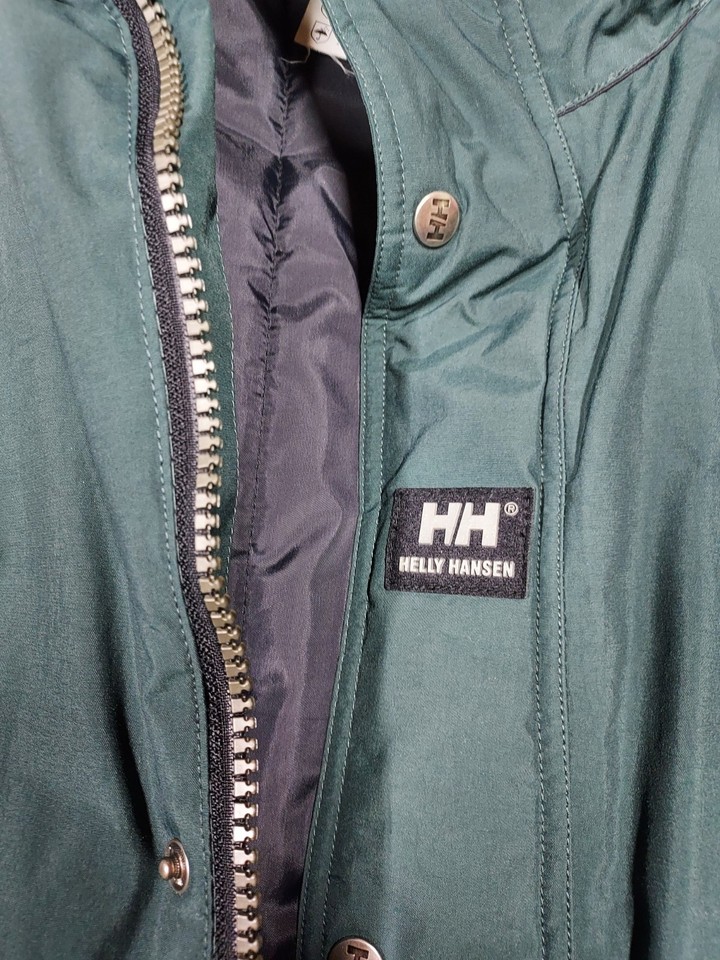 HELLY HANSEN Men Overcoat Hooded Jacket Coat Size XL | eBay