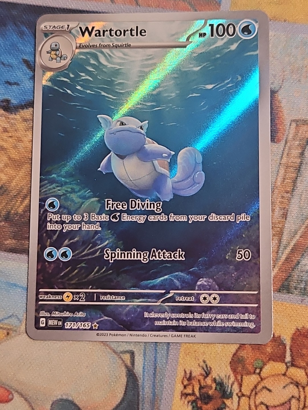 Wartortle 2023 Scarlet & Violet: 151 #171/165 Illustration Rare Price ...