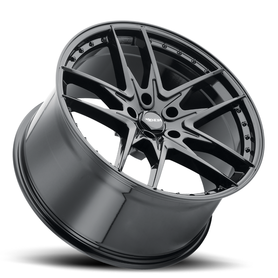 19X9 Venom Sport Alloys VENOM38 5X115 +20 73.1 Gloss Black - Wheel | eBay