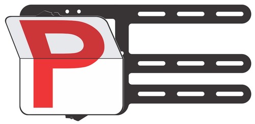 Red P Plates- Clip Plate for the Learner Drivers | eBay Australia