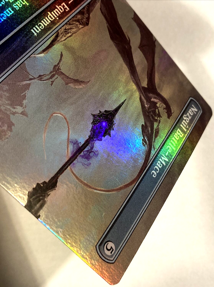 MTG Nazgul Battle-Mace *BORDERLESS FOIL* The Lord of the Rings 510 NM ...