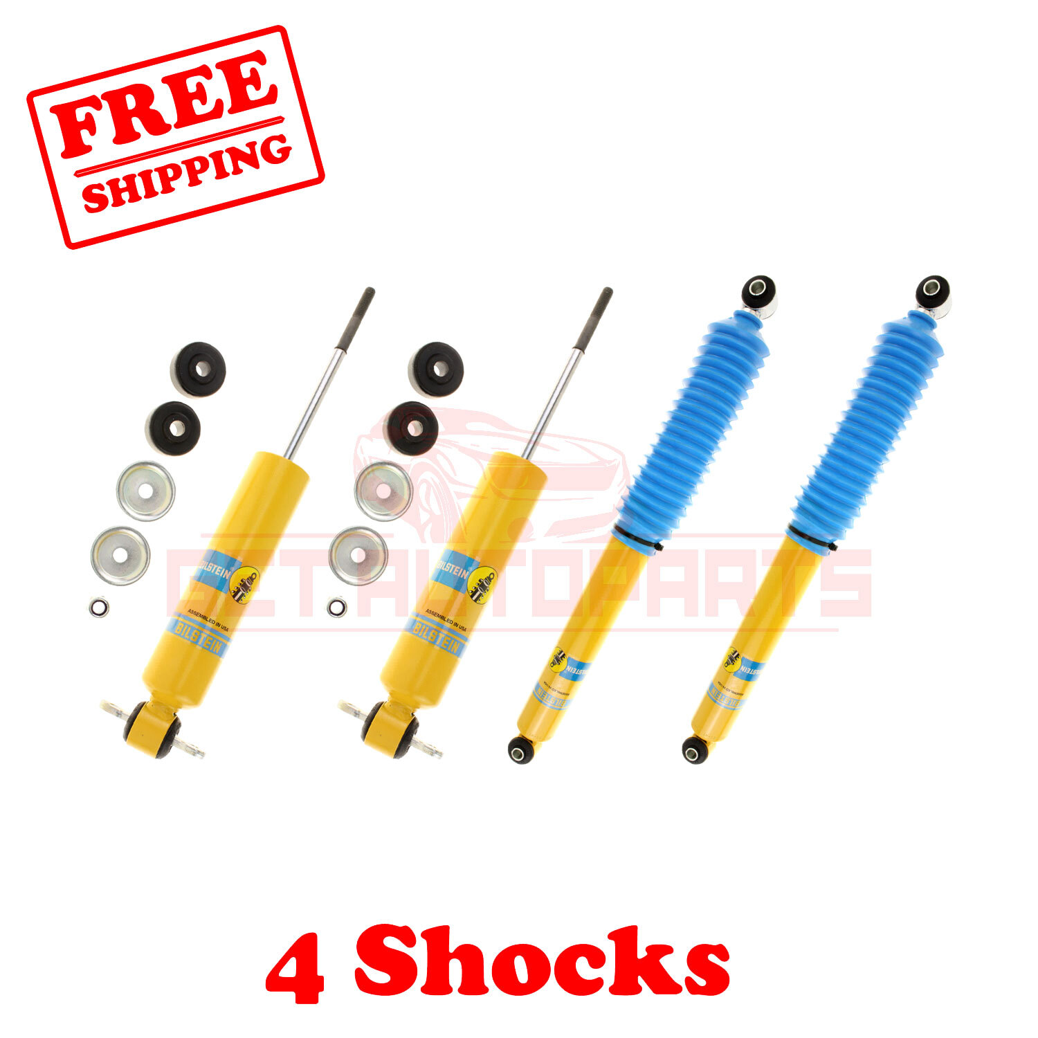 Kit 4 BILSTEIN Front & Rear 4600 Shocks for Dodge Durango 2WD 1997-2003 ...