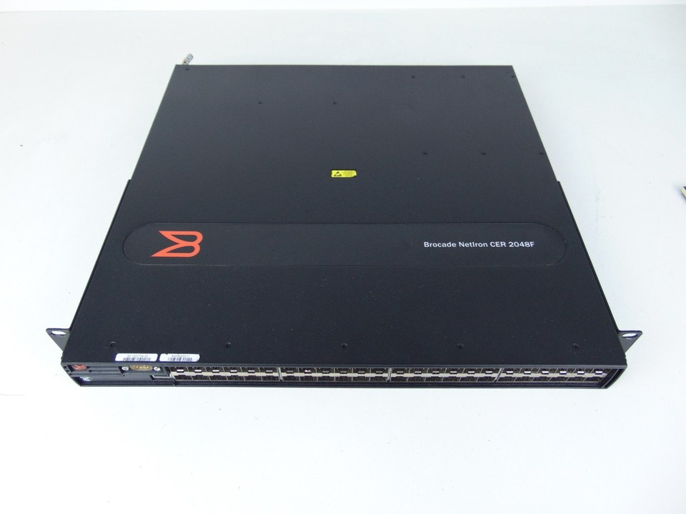 Brocade NI-CER-2048F-AC 48-Port Router with ADV_SVCS_PREM LIC, RPS9 | eBay
