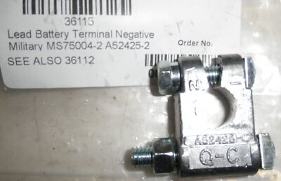 Battery Terminal Clamp Negative 5940-01-089-7066 MS75004-2 also A52425 ...