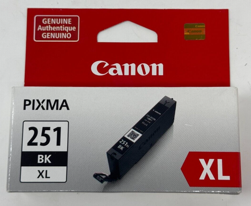 Canon Genuine Ink Cartridge Canon CLI-251XL Black Ink New-Sealed | eBay
