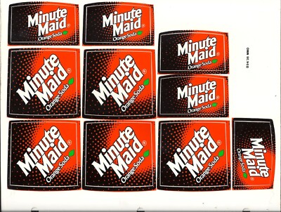 Minute Maid Orange Soda Trademark Decal 2 sizes | eBay