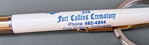 Ritepoint Fort Collins Crematory Fort Collins Colorado Advertising Pen ...