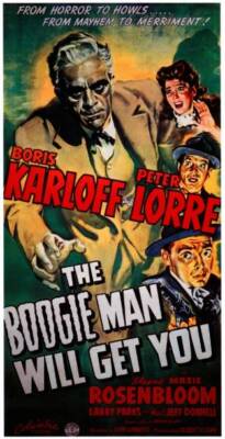 The Boogie Man Will Get You poster Boris Karloff Peter Lorre 1942 Movie ...