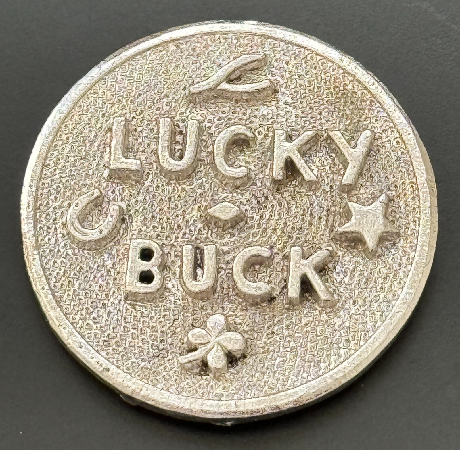 Lucky Buck Good Luck Token Coin Horse Shoe 4 Leaf Clover ... | eBay