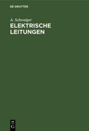 Elektrische Leitungen: Praktische Berechnung Von Leitungen F?r Die ...