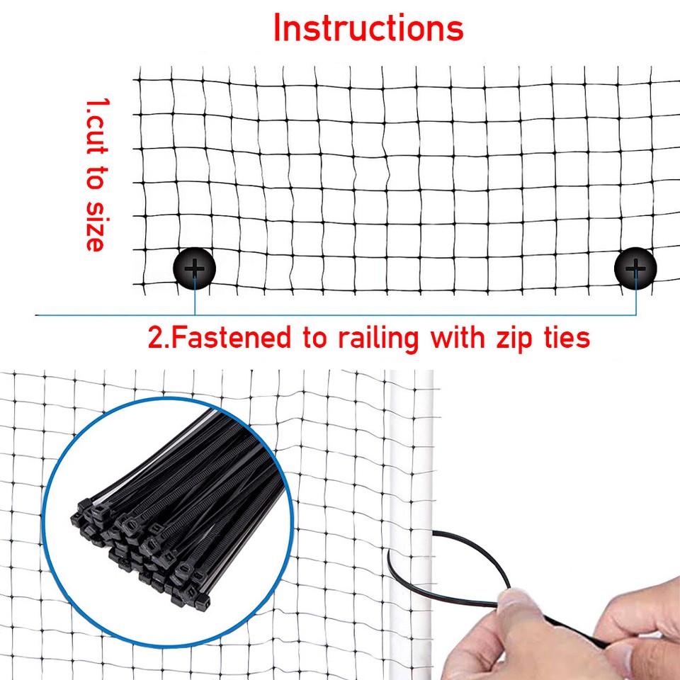 Bird Netting Pond Fruit Net Proof Sheet Protection Veg Cage Pest ...