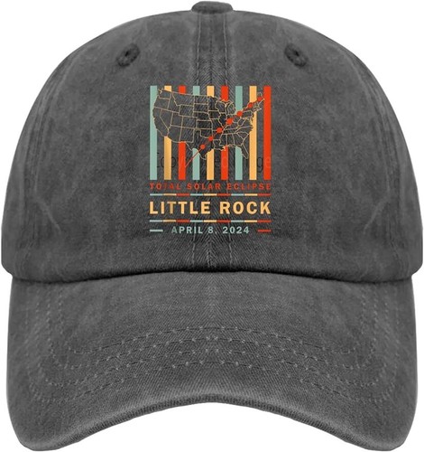 Total Solar Eclipse Little Rock April 8,2024 Cap Trucker Cap Pigment ...