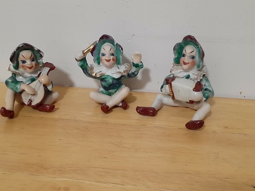 Very Rare Set of Jester Figurines Made In Occupied Japan Circa 1945 | eBay