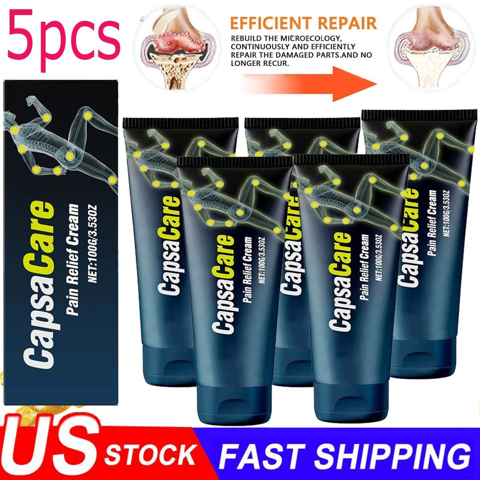 5x CapsaCare Neuropathy Massage Cream – Soothing Nerve Pain Relief 100g ...
