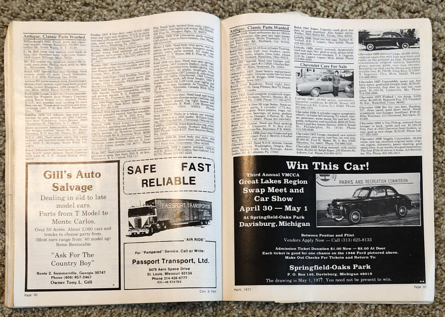 4- Cars & Parts Magazines 1976 & 1977 info on 50s & 60s for the Car ...