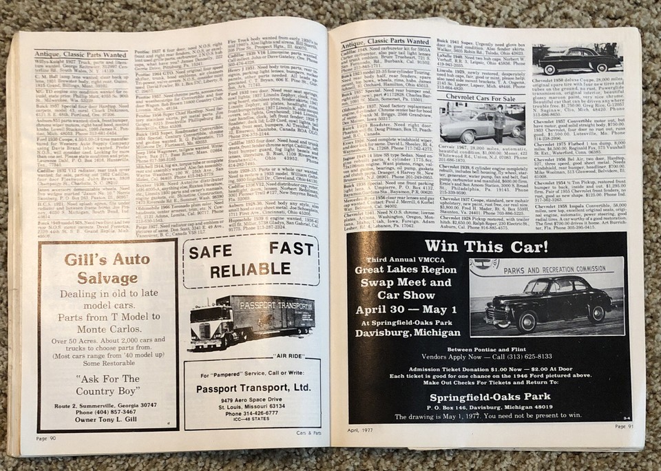 4- Cars & Parts Magazines 1976 & 1977 info on 50s & 60s for the Car ...