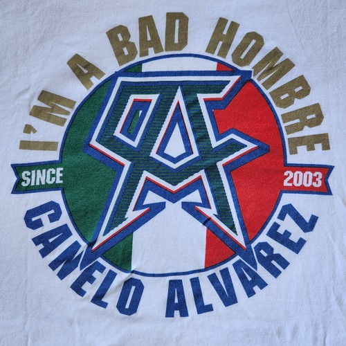 Saul Canelo Alvarez Bad Hombre Mexican Boxing World Champion White 2XL ...