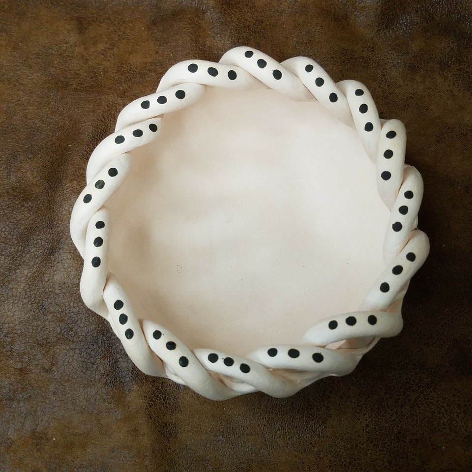 Acoma Pottery Bowl Native American New Mexico Sky City Signed Flo & Lee ...