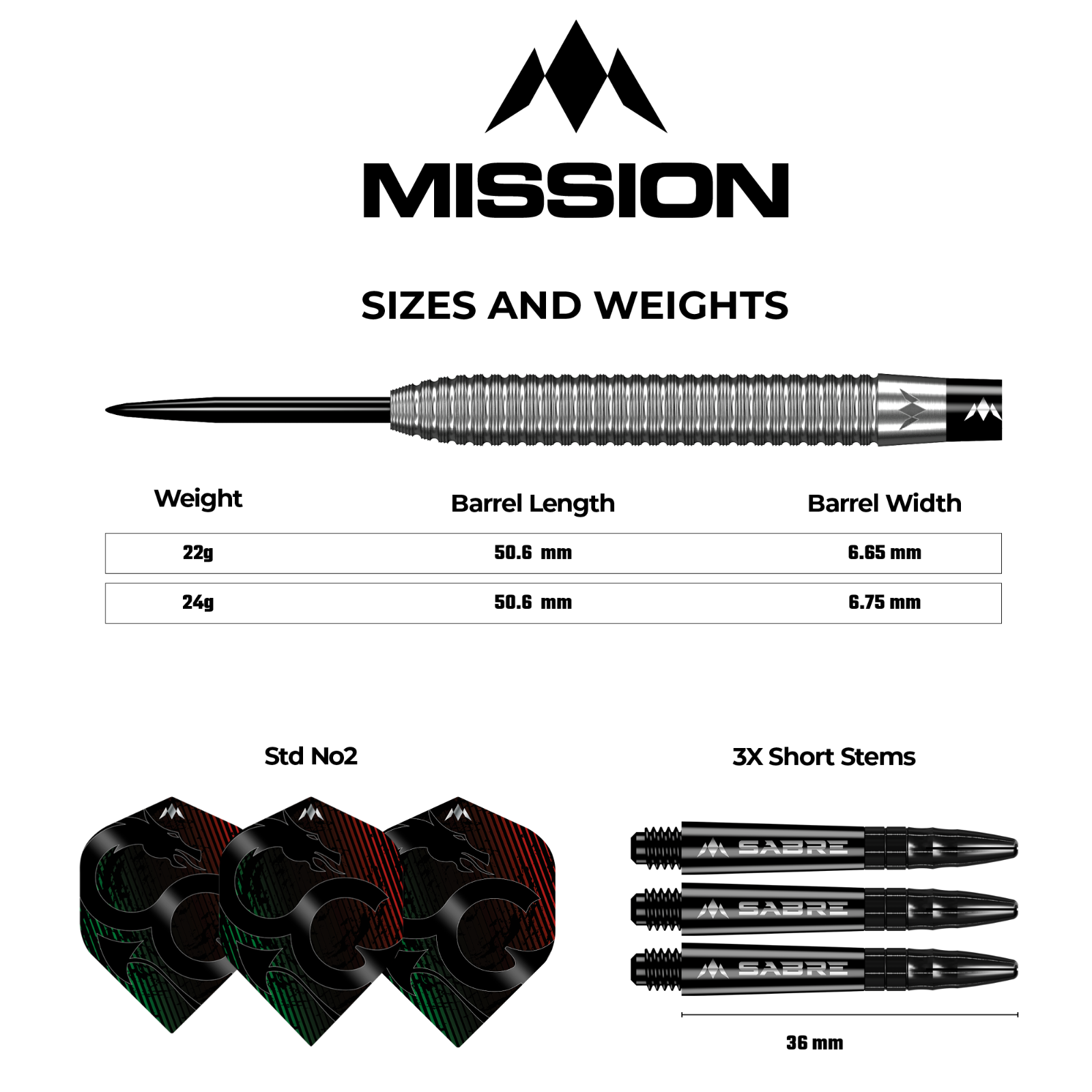 Mission Callum Goffin Darts Set 22g 24g 26g grams 95% Tungsten | eBay UK