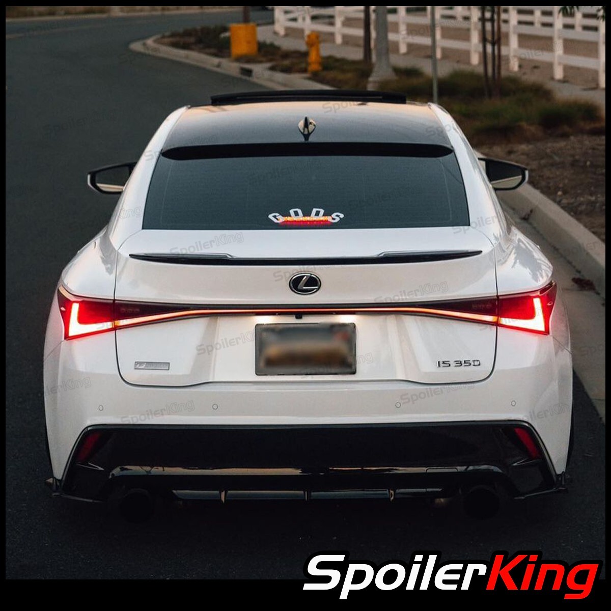 Rear Window Roof Spoiler (Fits: Lexus IS300 IS350 IS500 2021-present ...
