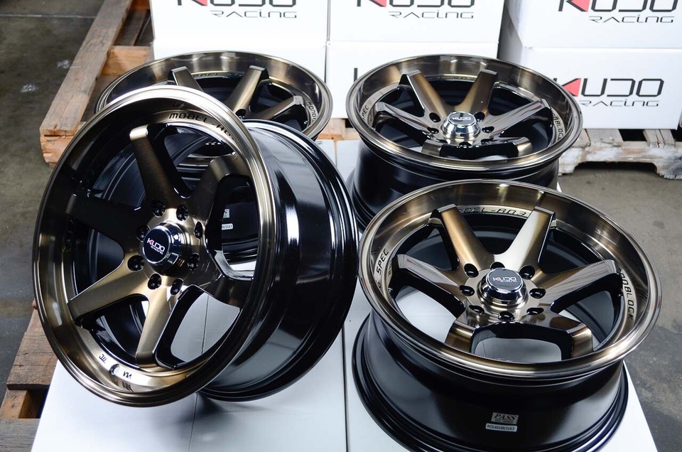 15" Black Bronze Wheels Rims Honda Civic Accord Miata Cooper Prius C ...