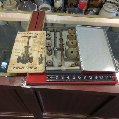 O'Malley Master Valve Repair Set in Original Metal Case w/ Original ...