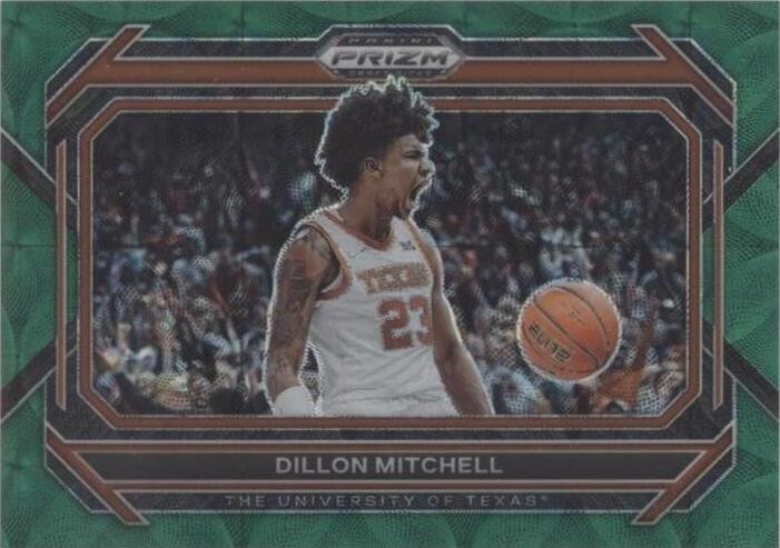 2023-24 Panini Prizm Draft Picks - Dillon Mitchell #35 Choice Green ...