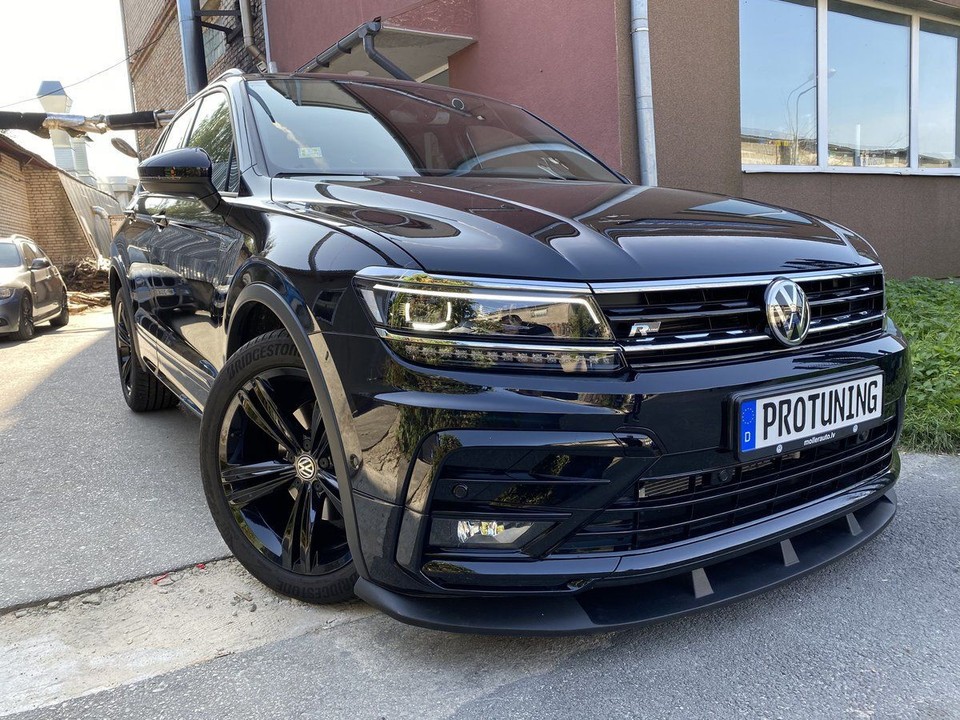 NEW Performance Splitter for VW Tiguan MK2 R Line Front Bumper Spoiler ...