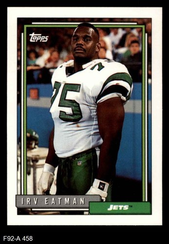 1992 Topps #458 Irv Eatman Jets UCLA 8 - NM/MT | eBay