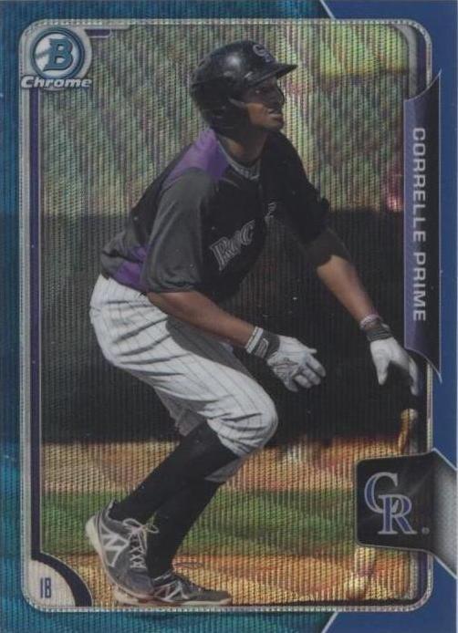 2015 Bowman Chrome - Prospects Correlle Prime #BCP210 Blue Wave ...