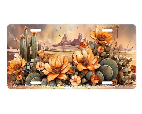 Desert Sunset Aluminum Front License Plate, Car Accessory, Vanity | eBay