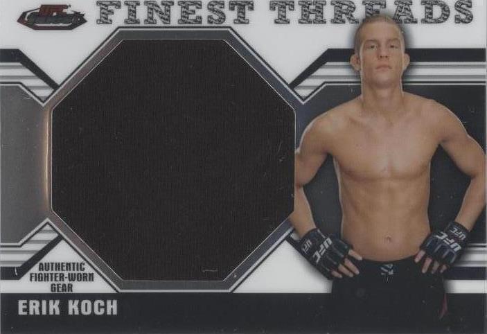 2011 Topps Finest UFC - Threads Jumbo Relics Erik Koch #JR-EK (MEM, RC ...
