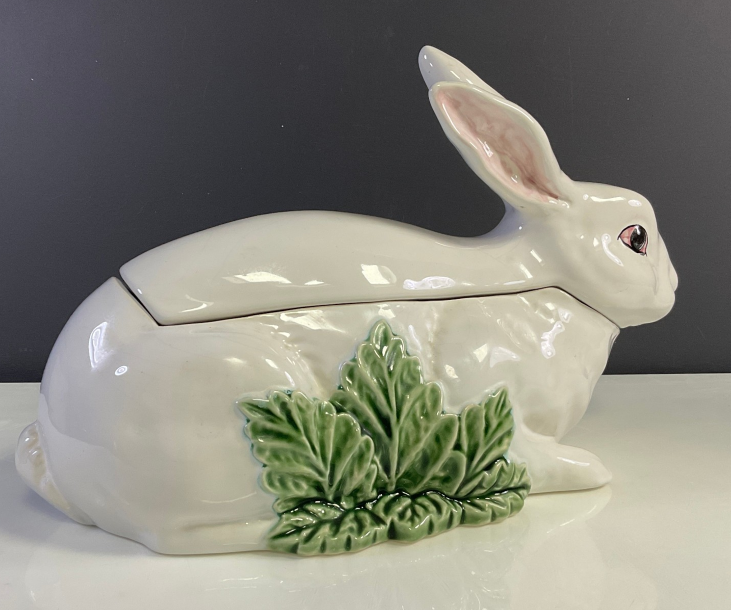 Bordalo Pinheiro Portugal Majolica Bunny Rabbit Tureen Vintage | eBay