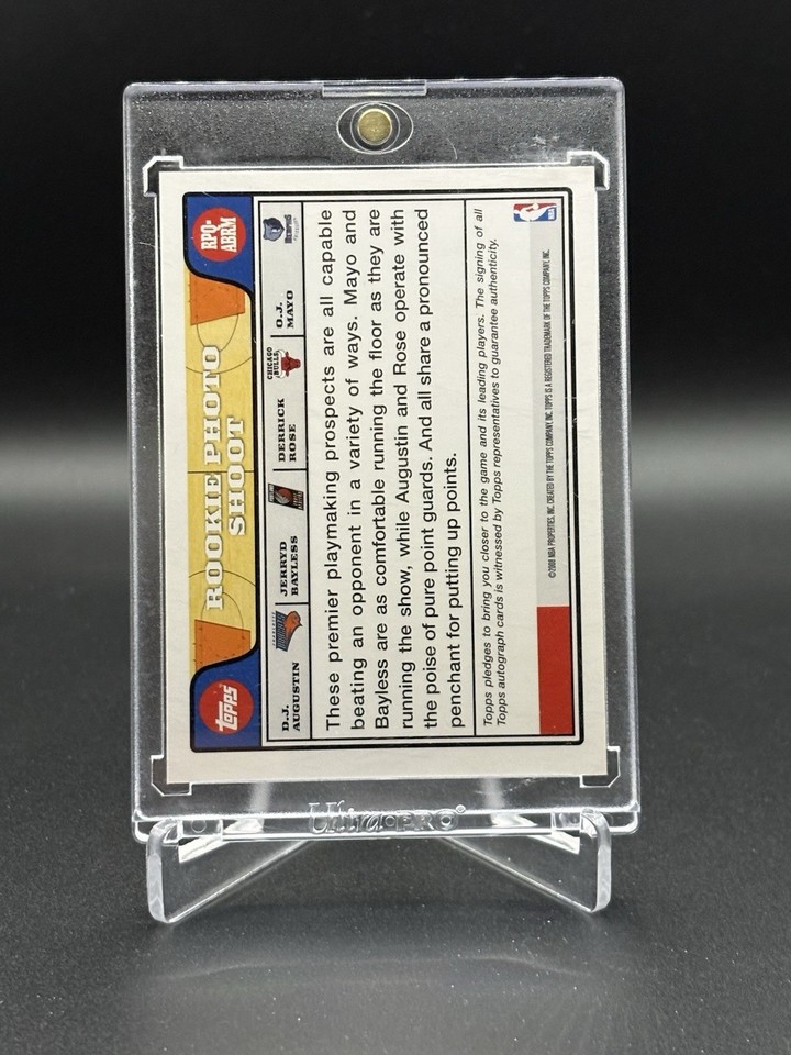 2008-09 Topps Co-Signers Derrick Rose Augustin Bayless Mayo Quad RC ...