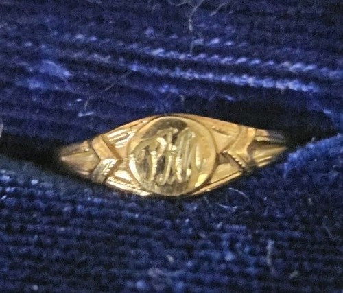 BDA 10K Vintage Gold Baby Ring 1966 | eBay